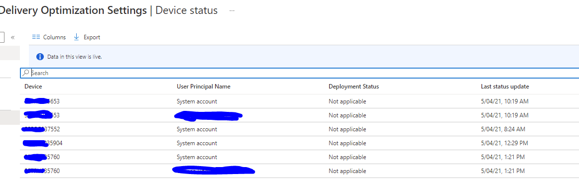 Delivery Optimization profile deployment not applicable - Microsoft Q&A