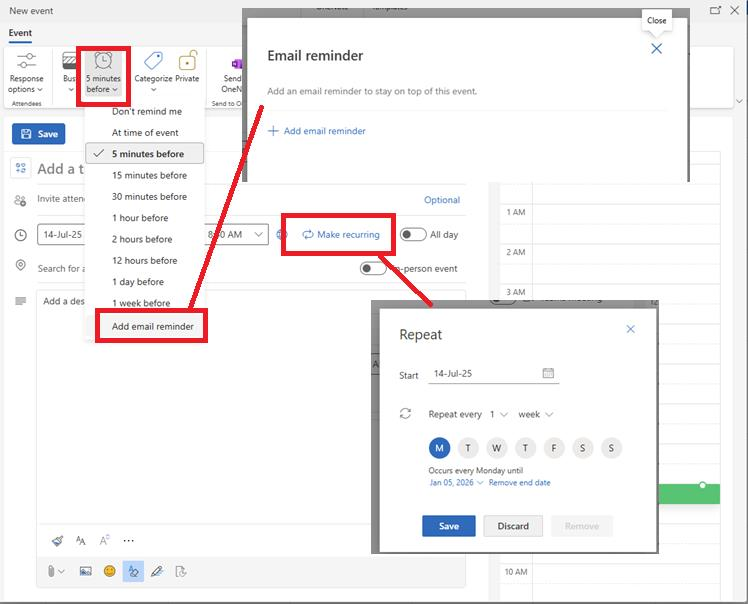 Automatic reminders - Microsoft Q&A