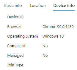 Device ID from a Conditonal Access Report Only - Microsoft Q&A