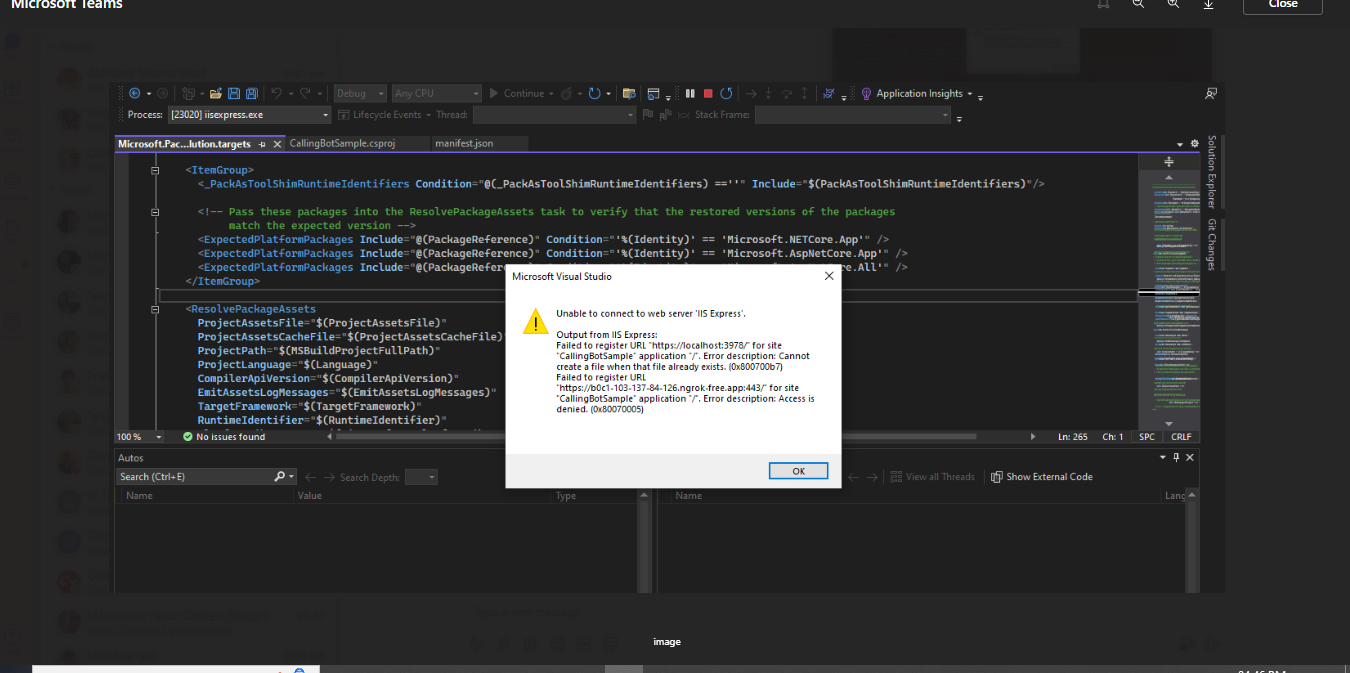 How to run Teams Audio Calling Bot (PSI bot) - Microsoft Q&A