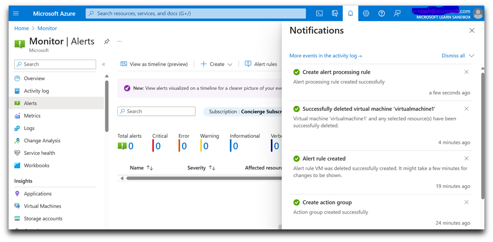 Failed to create alert processing rule - Microsoft Q&A