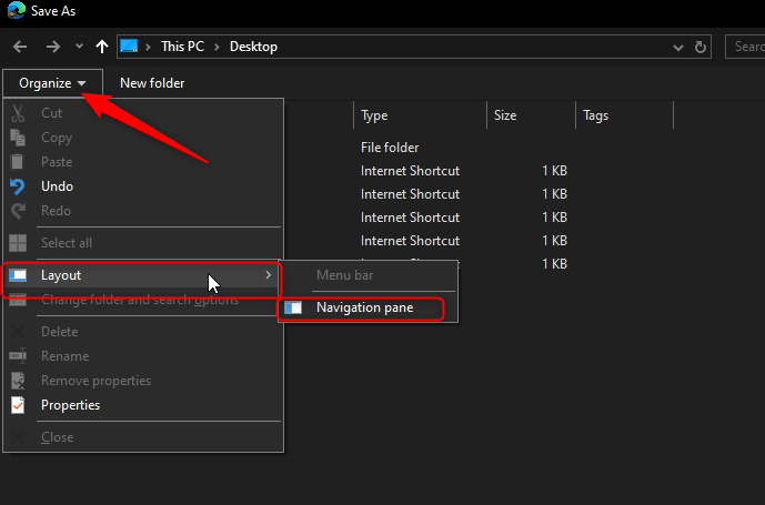 How to hide the navigation pane in the file dialog - Microsoft Q&A