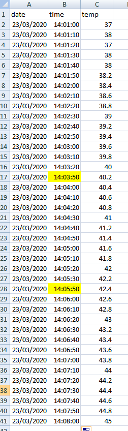 Excel time row / blank row insert - Microsoft Q&A