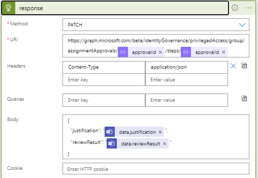 Http request returns "Only user tokens are supported" - Microsoft Q&A
