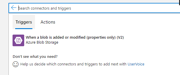 Azure File Storage Trigger for logicapp - Microsoft Q&A
