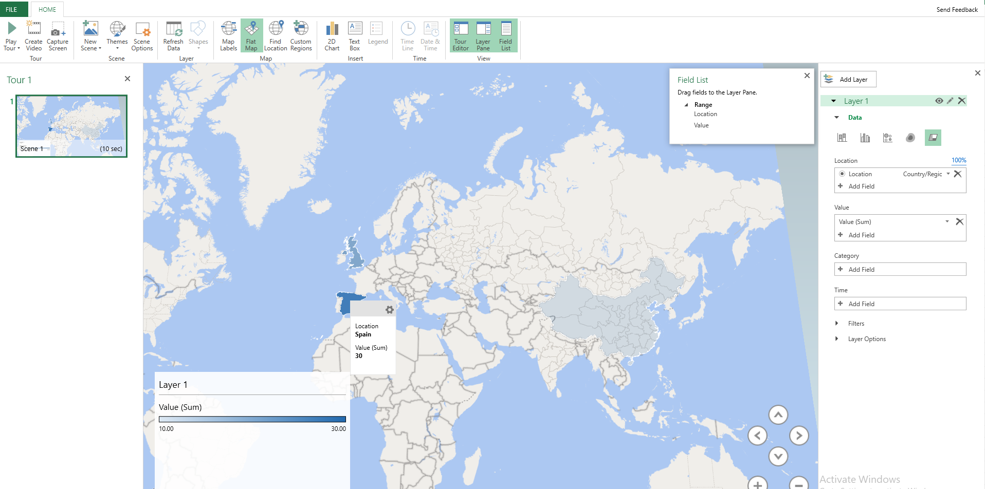 Why Spain does not appear in the Excel Map chart? - Microsoft Q&A
