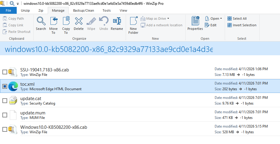 Installing a manually downloaded Windows Update ZIP file? - Microsoft Q&A