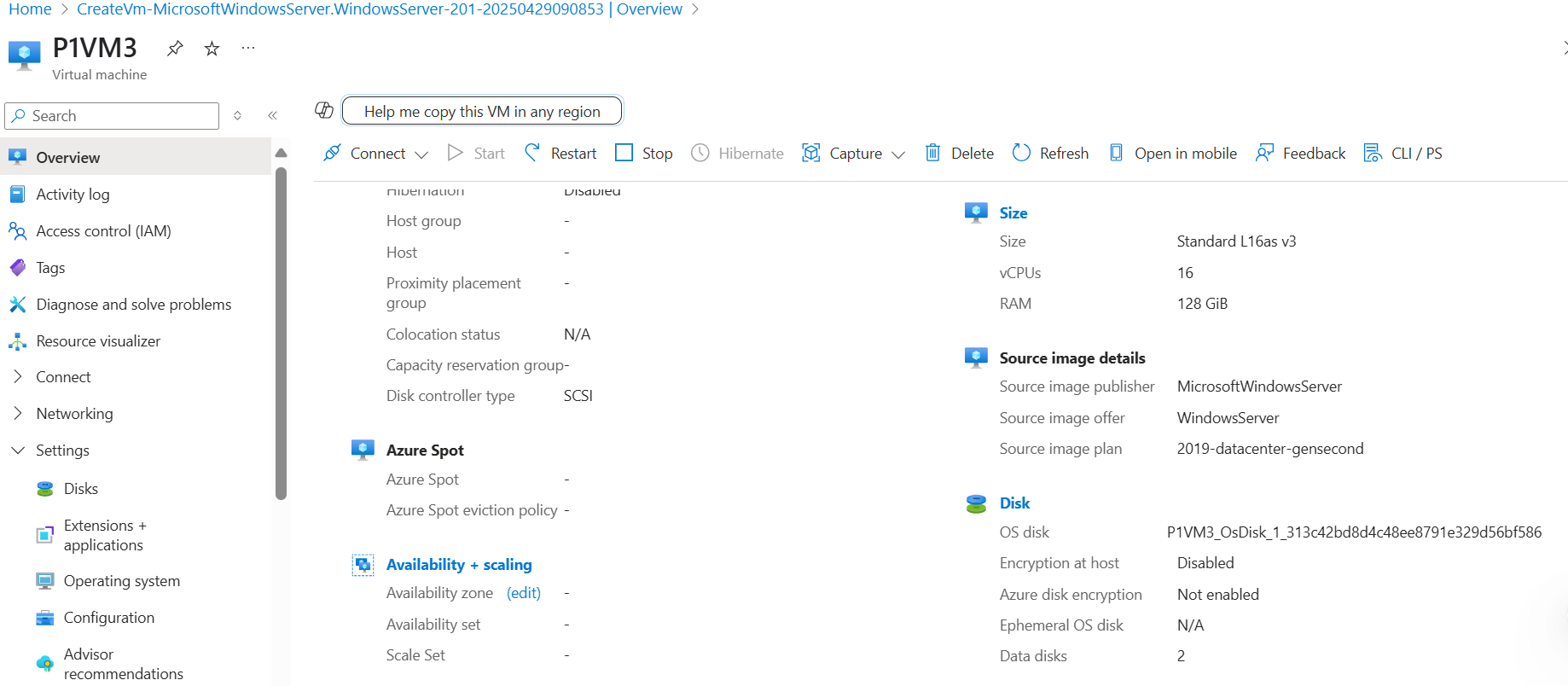 Are there any issues with changing size from D16s_v3 to L16as_v3 ...