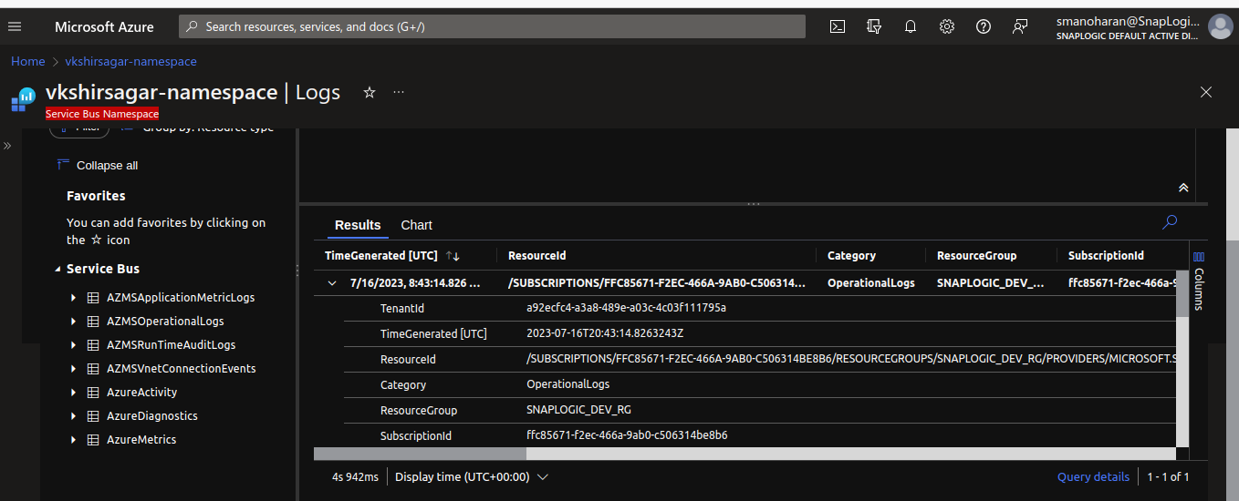 I cannot figure out where to find Azure Service Bus requests sent through a Java client based on ...