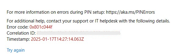 Hello PIN nightmare with Hello on Windows 11 24H2 on Personal Account ...