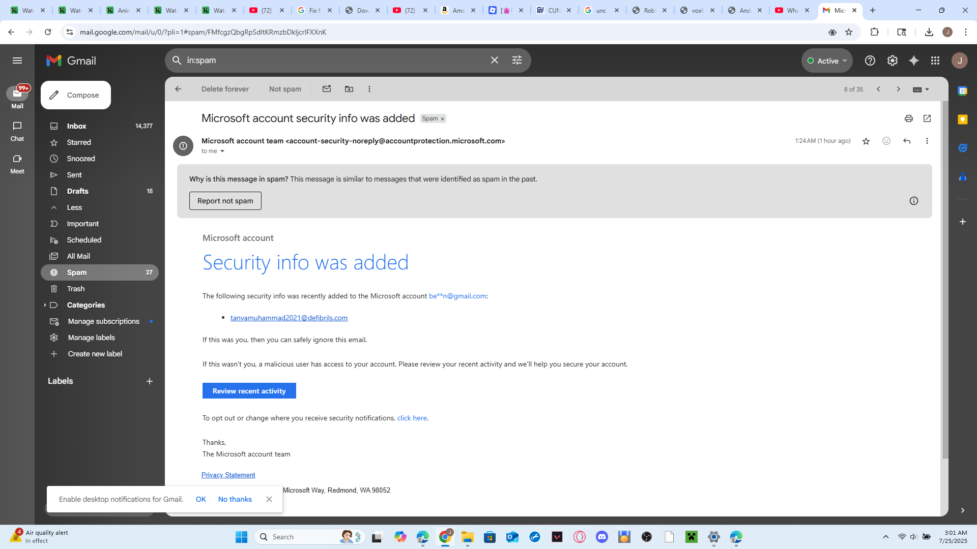 Microsoft Account Hacked - Microsoft Q&A
