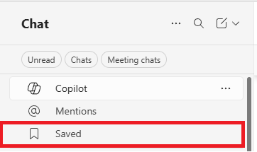 How can I pin self-chat to the top of teams - Microsoft Q&A