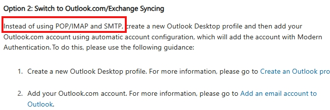 Outlook failed signing into gmail account and now won't prompt for ...