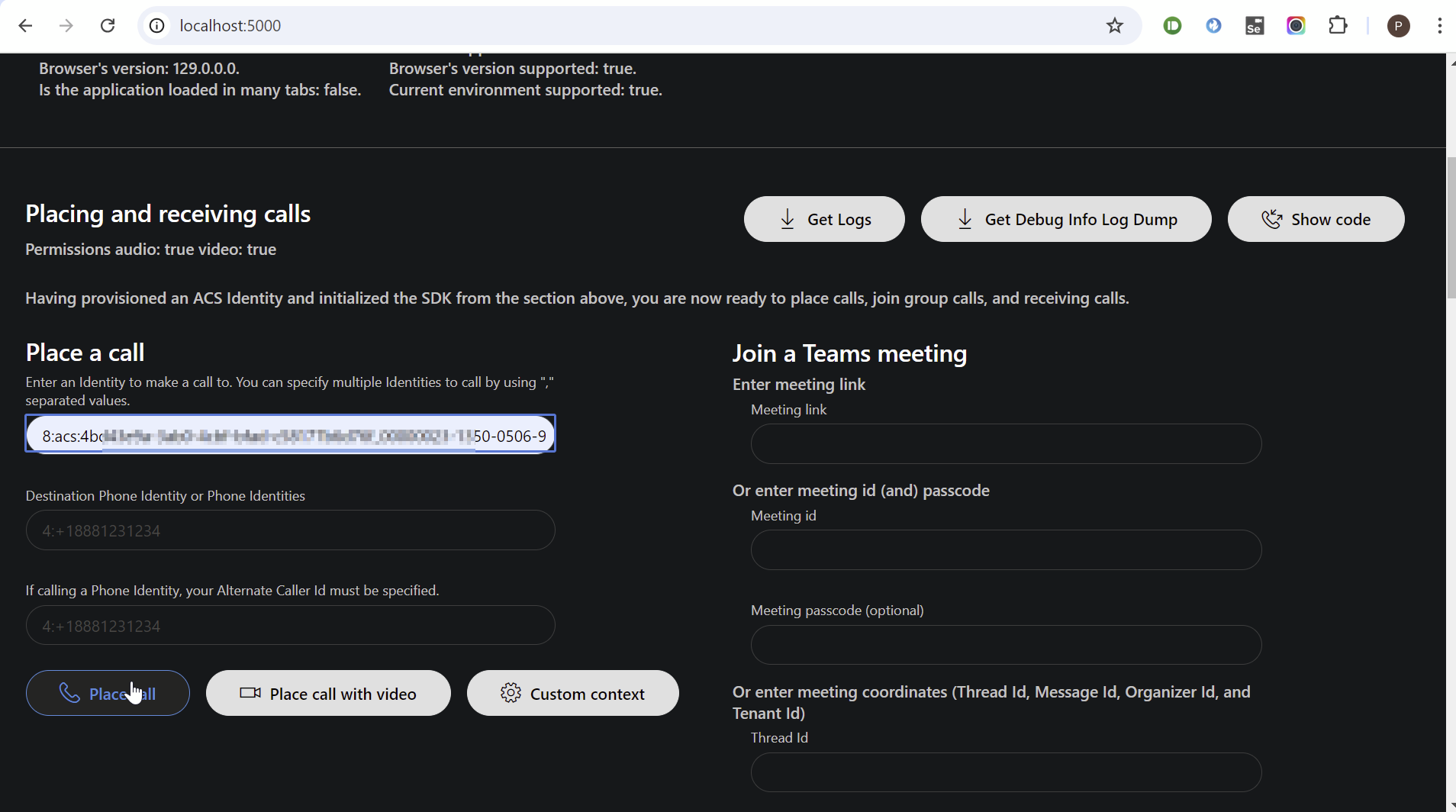 Calling a Teams Bot Framework App from ACS? - Microsoft Q&A