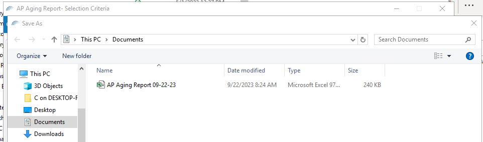 Excel can save and open files from within the apps file browser ...