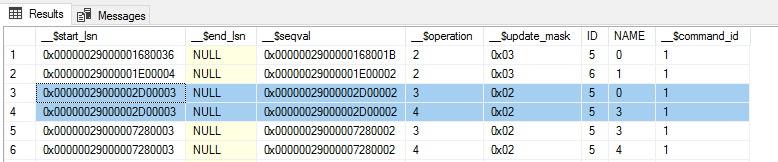 In SQL Server Change Data Capture is the LSN Value Unique for each ...