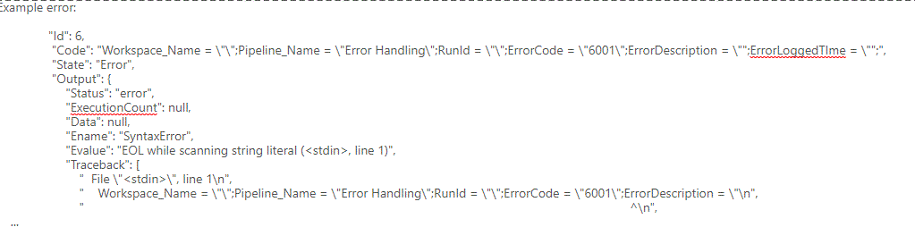 Using Notebooks Or Dataflow To Add Pipeline Error Details To Storage Microsoft Qanda
