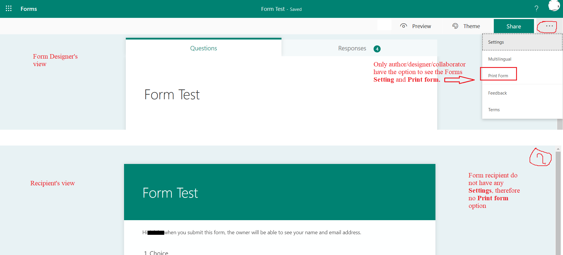 Secure an MS form - Microsoft Q&A
