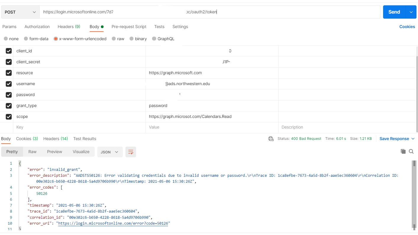 Aadsts50126 Error Validating Credentials Due To Invalid Username Or Password Microsoft Qanda
