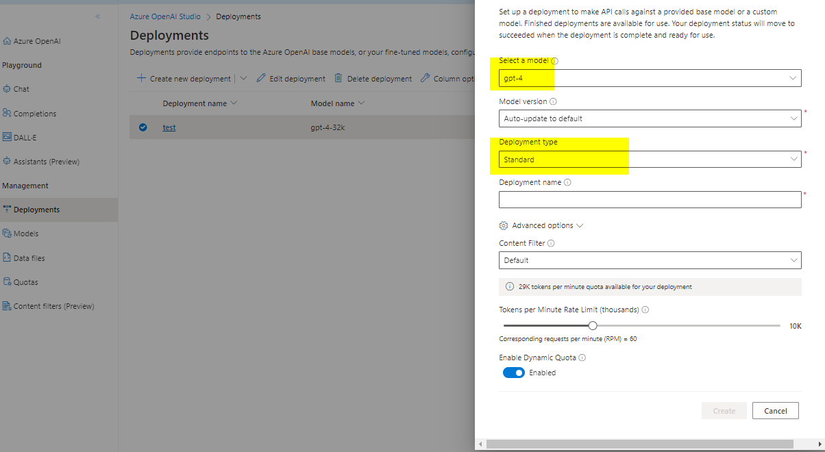 Getting error while deploying a gpt4 model - Microsoft Q&A