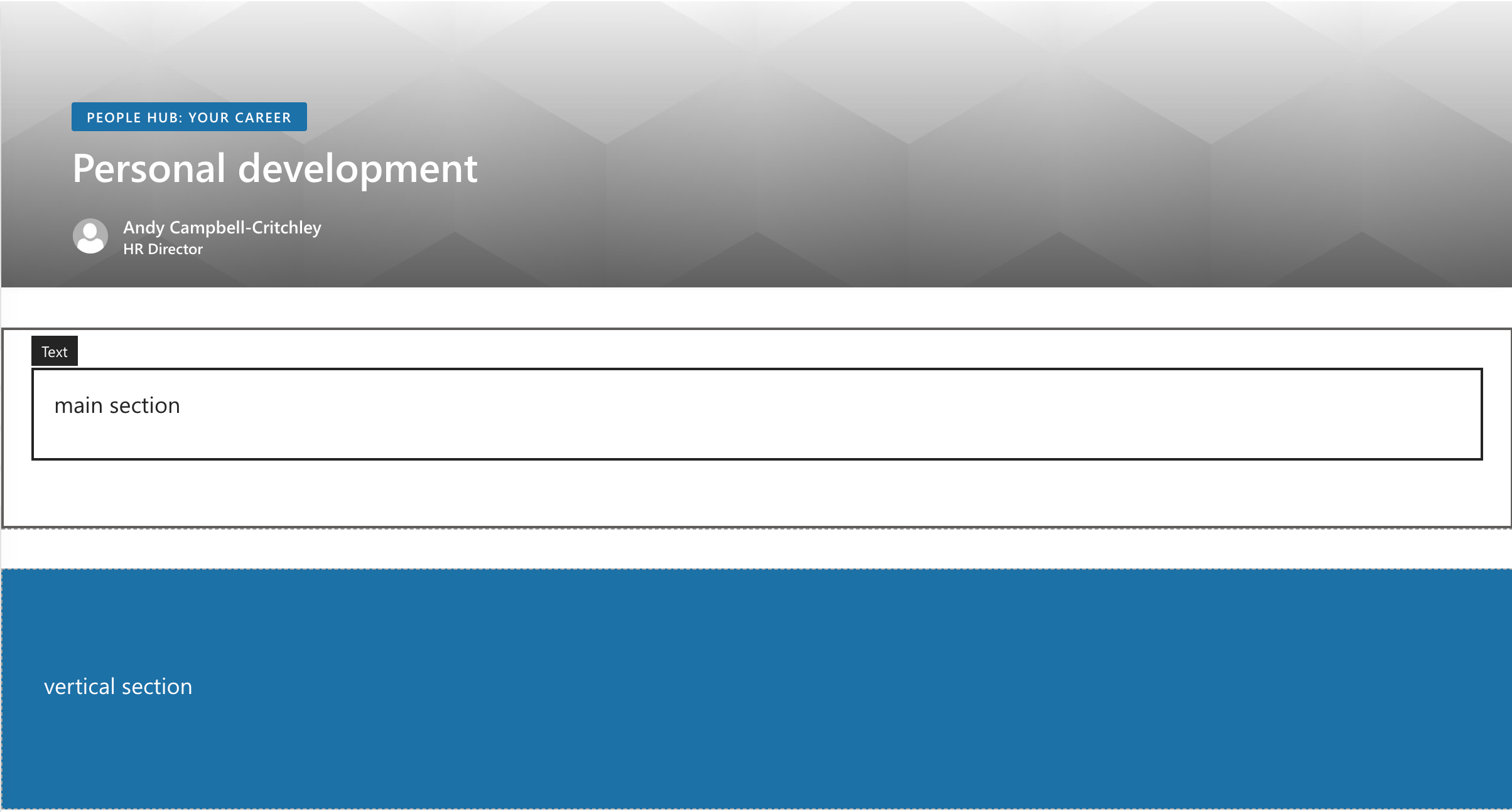 Snapping 'vertical section' on SharePoint page to the top when on ...