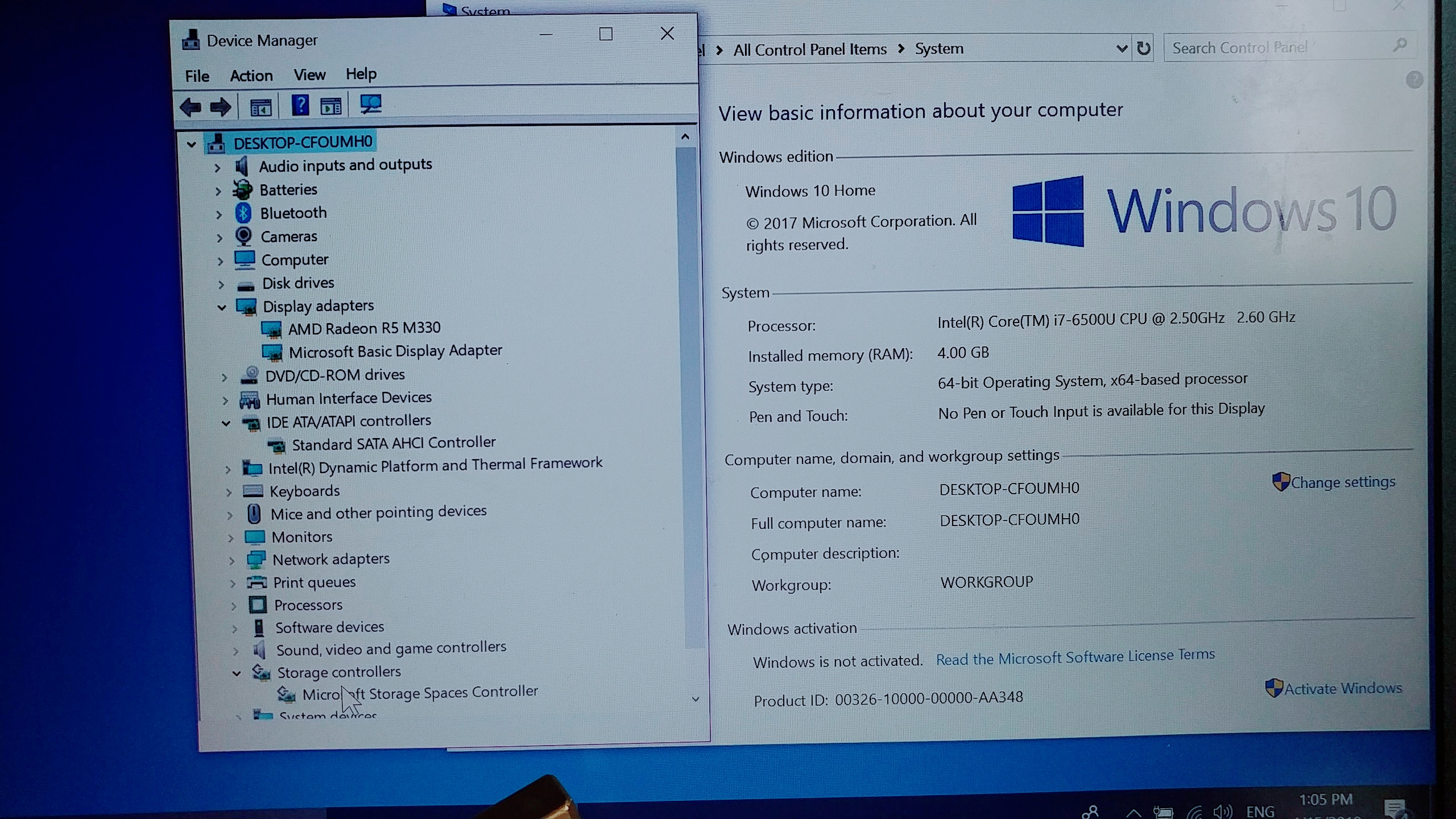 Device Manager shows yellow dot like icon underneath. - Microsoft Q&A