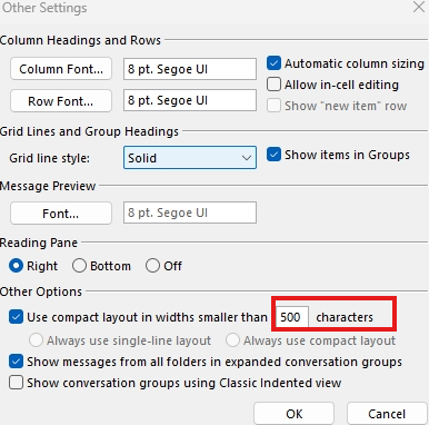 email view in outlook classic - Microsoft Q&A