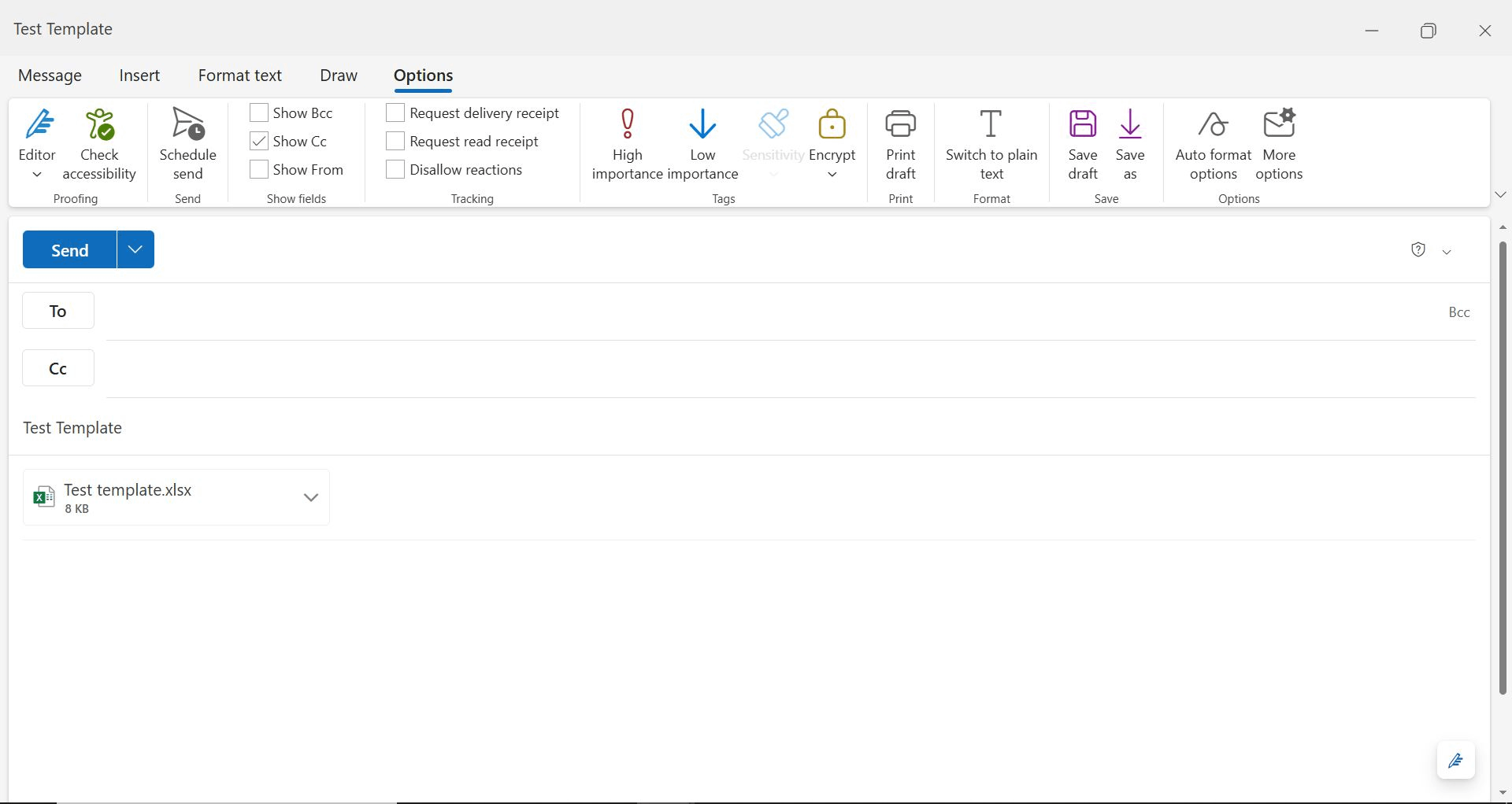 Adding Subject line (and attachement) to an email template outlook (NEW ...