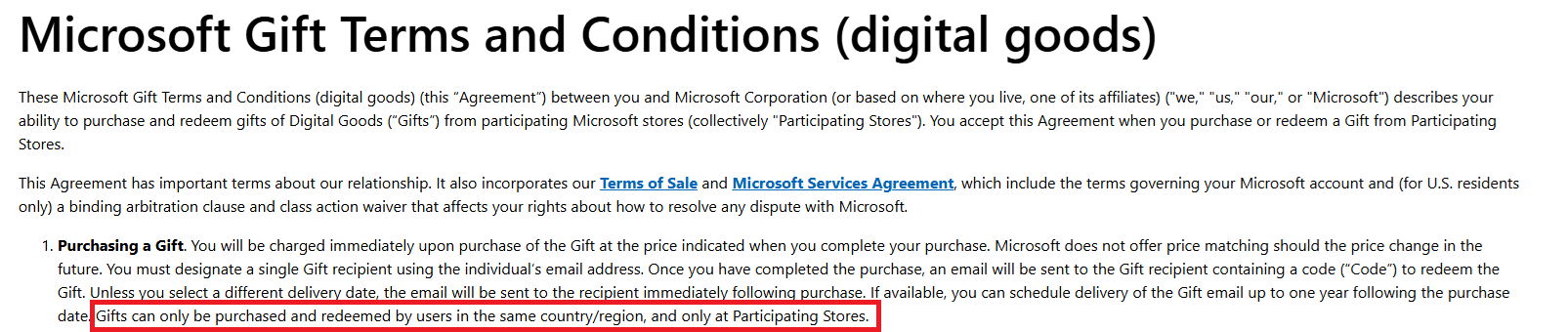 Requesting a Refund for a digital-gift that can't be redeemed ...