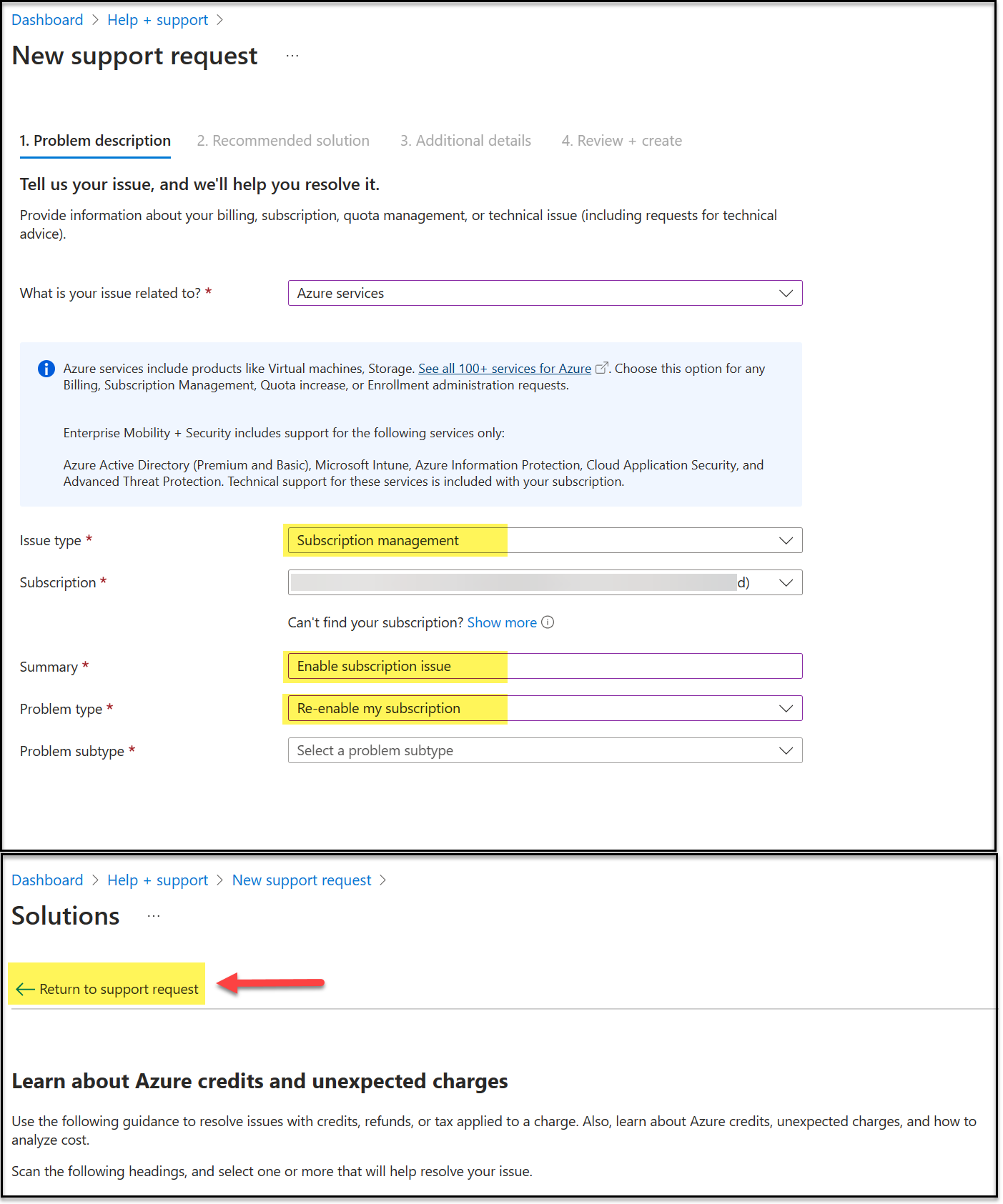 Azure Subscription Microsoft Qanda 