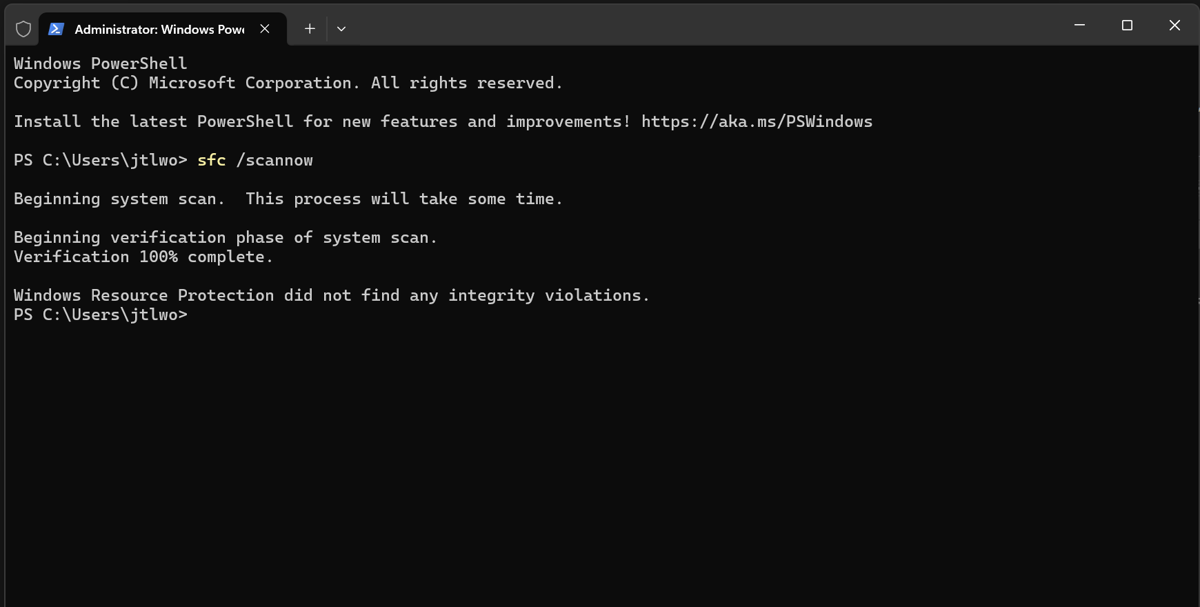 Trying to set up new laptop, a restart has prompt for setting pin again ...