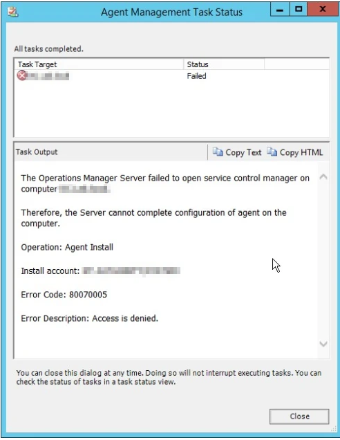 SCOM 2022 Install Agent issue - Microsoft Q&A