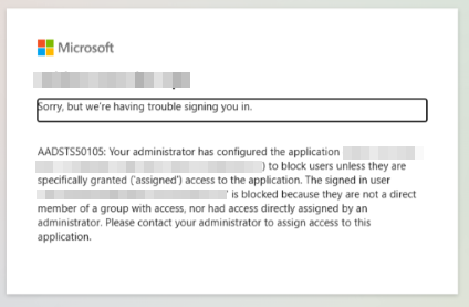 How to Customize Azure AD Error Message for Unassigned Users ...