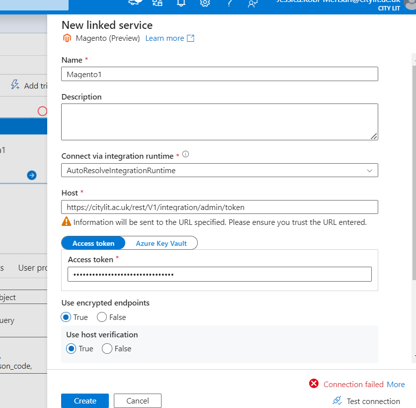 ADF linked service Host URL for Magento(Preview) - Microsoft Q&A