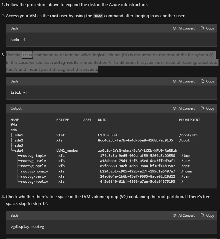 RedHat VM primary disk problem - Microsoft Q&A