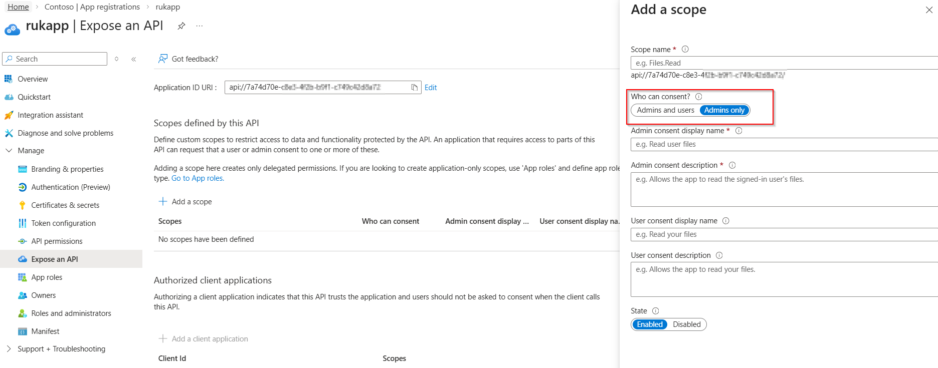 How to select "Who can Consent" in Entra ID app - Microsoft Q&A