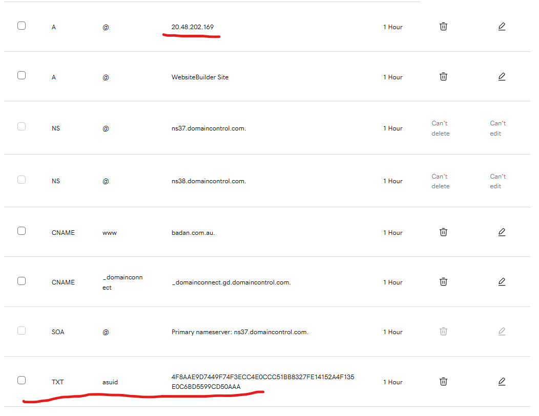 custom domain setup validated but shows other page - Microsoft Q&A