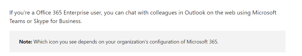 Chat app on outlook on web - Microsoft Q&A
