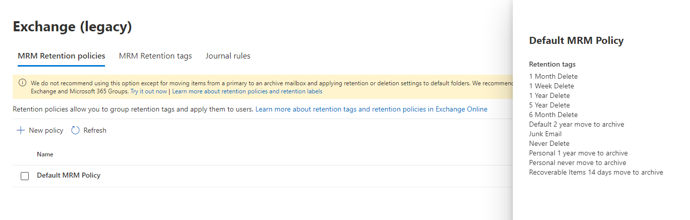 RetentionHoldEnabled and Retention Policy - Microsoft Q&A