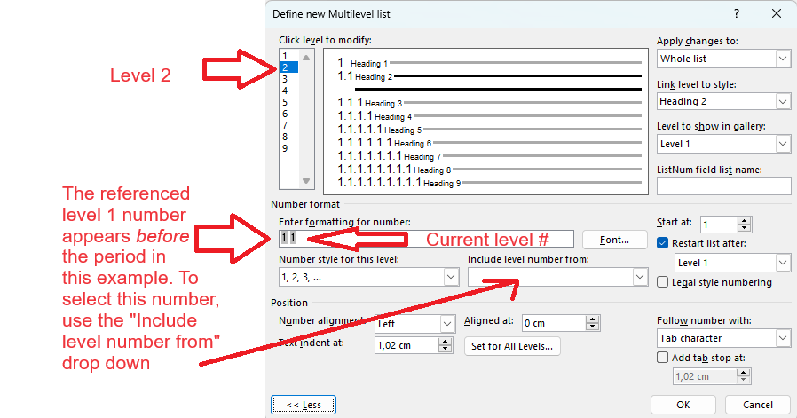 Auto Table of Contents Sub-Heading Numbering (Using Styles) - Microsoft Q&A
