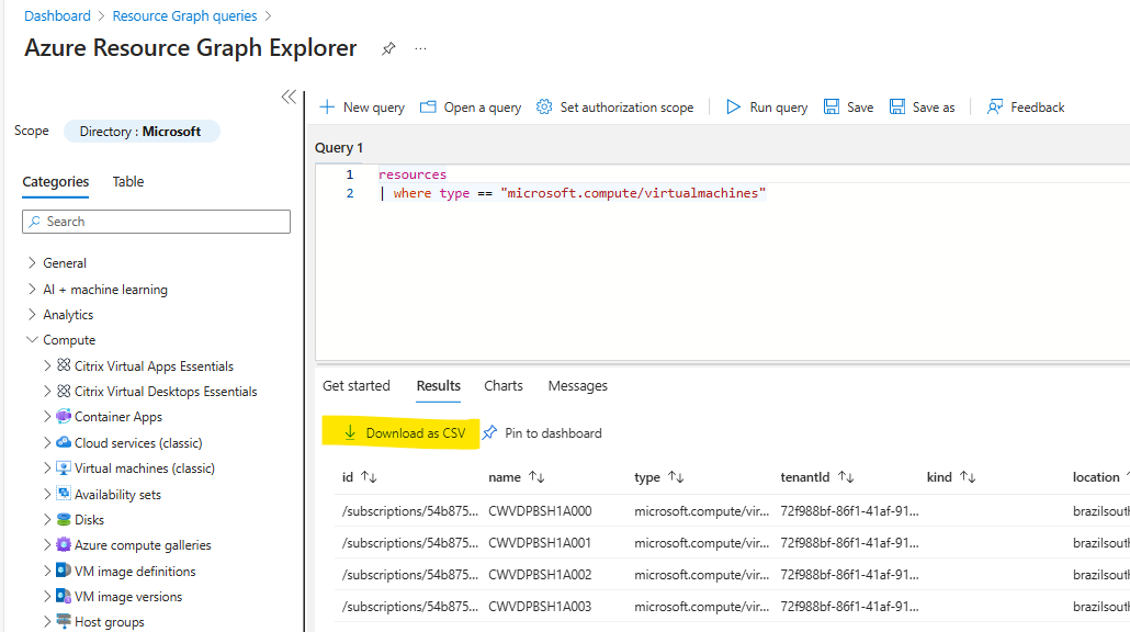 exporting query output report to csv - Microsoft Q&A exporting query output report to csv - Microsoft Q&A