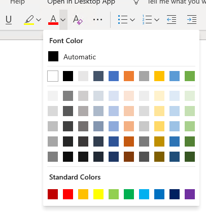 Customize Color Palette in O365 Word, Excel and other Apps - Microsoft Q&A