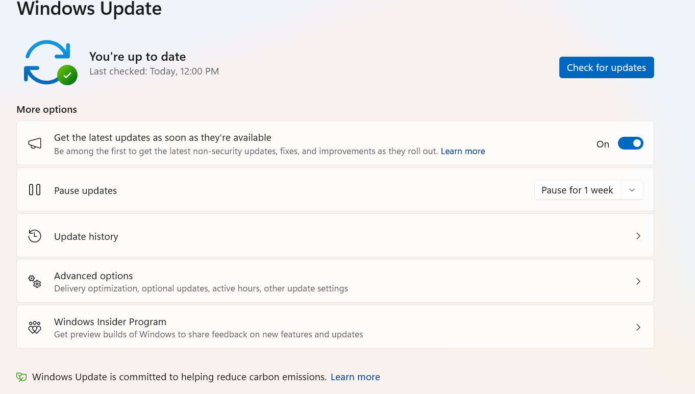 how to disable the pause updates feature - Microsoft Q&A