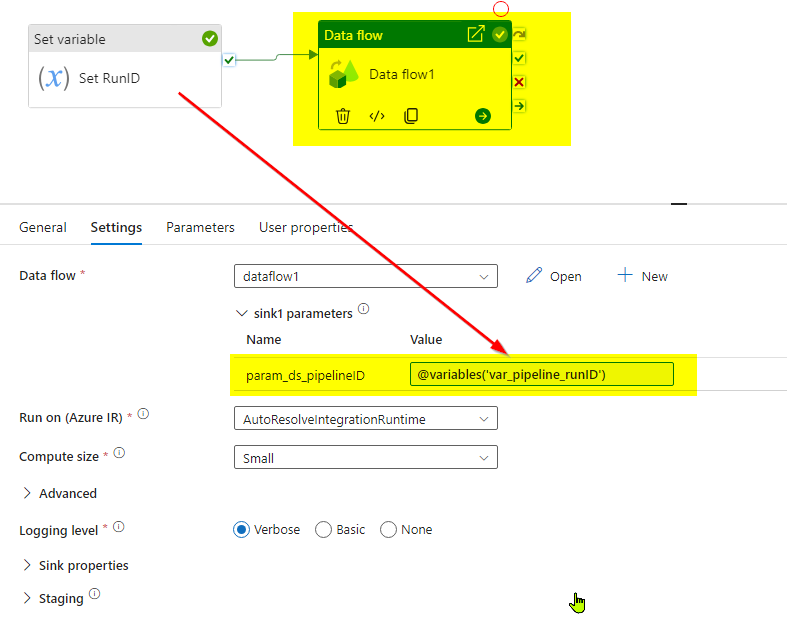Error during data preview at sink : "ErrorCode=InvalidTemplate, ErrorMessage=The template ...