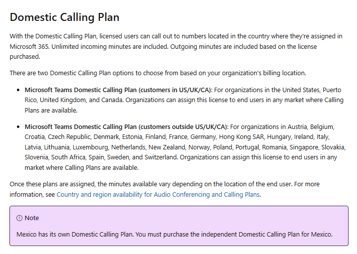 Guidance on Setting up Teams Phone with Domestic Calling - Microsoft Q&A