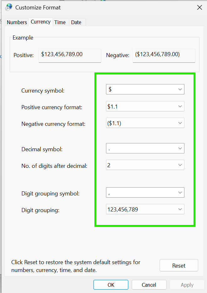 Excel - How can I select which currencies are in the currency dropdown ...