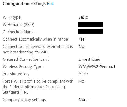 Wifi Profile deployed through configuration profile is not ...