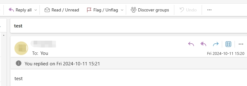 How do I know that I have replied to an email? - Microsoft Q&A