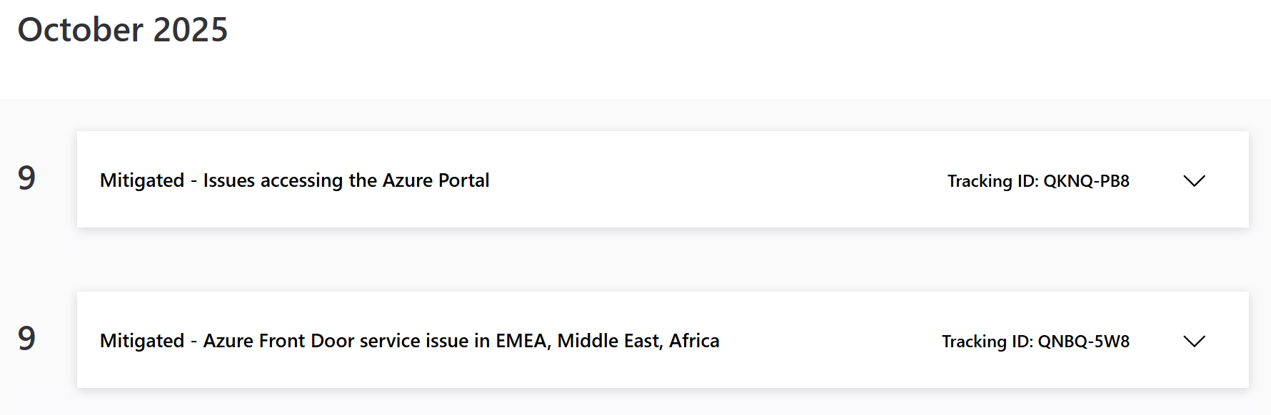 We are facing some issues with azure portal and application ...