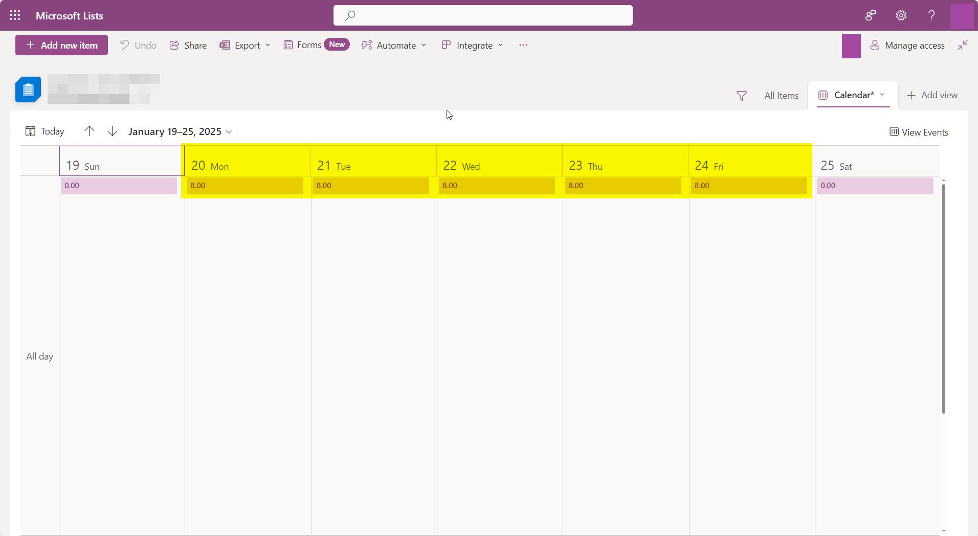 Microsoft Lists Calendar View "month" does not show all entries ...